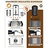 Amazon.com | Insulated Beverage Dispenser 2.2 Gallon - 304 Stainless ...