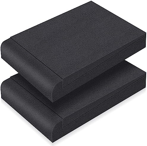 Amazon.com: 2Pack Speaker Isolation Pads, High Density Acoustic Foam ...