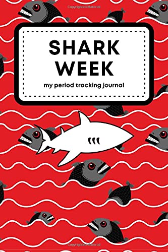 Amazon.com: red Shark Period Tracker for Diet & PMS log Includes enough ...