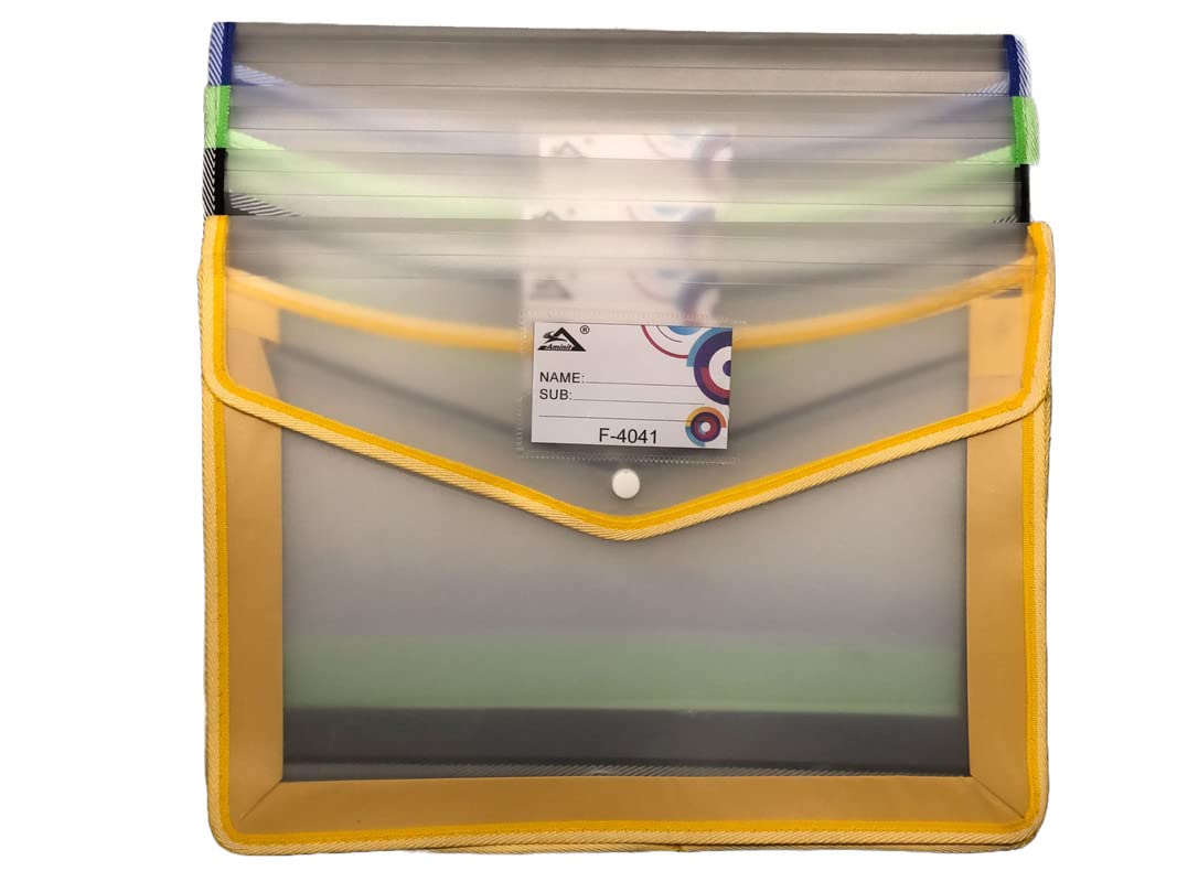 AMINIT Plastic File Folder Poly Envelope Expanding File Wallet Document ...