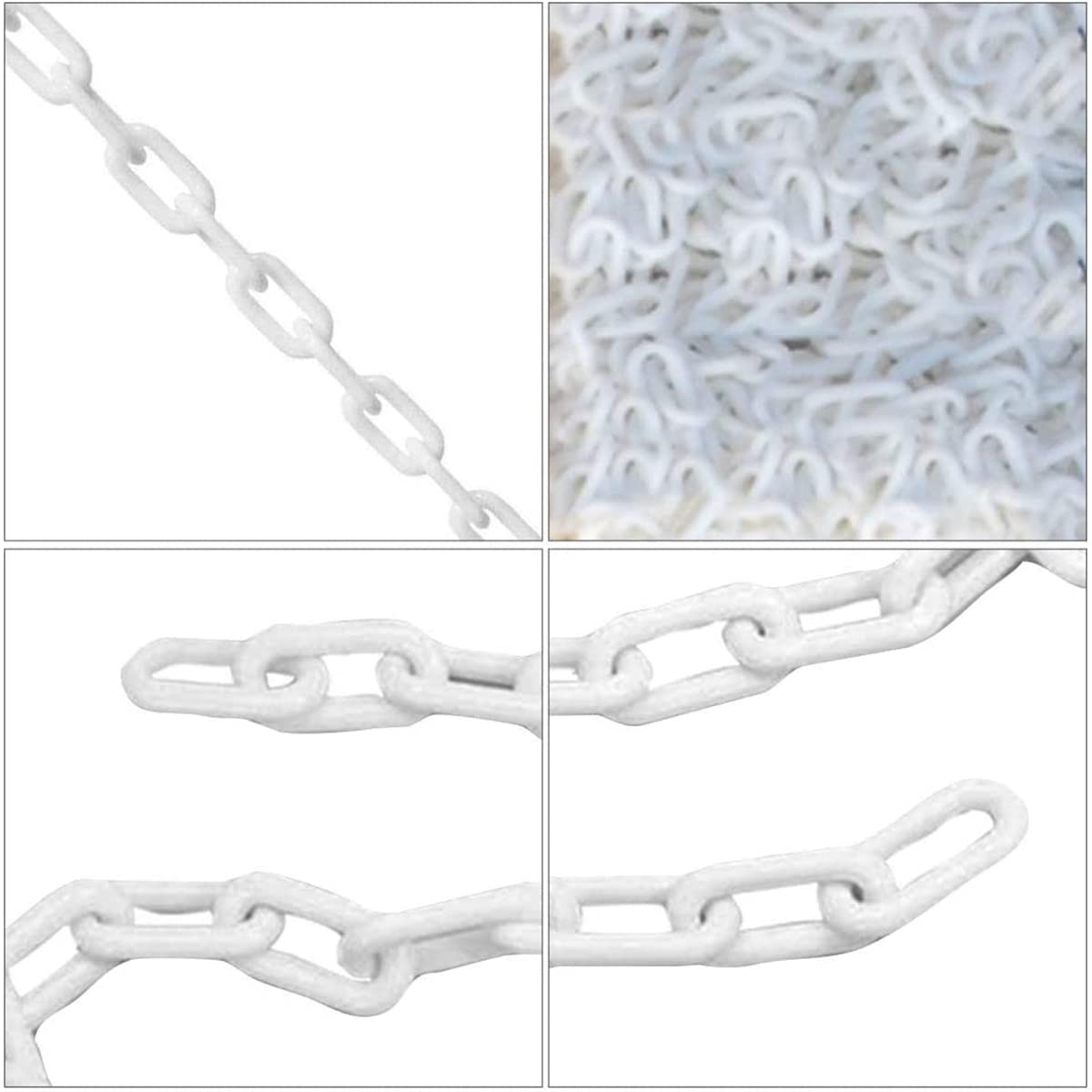 Snapklik.com : Plastic Chain Barriers Link Warning Safety Barrier ...