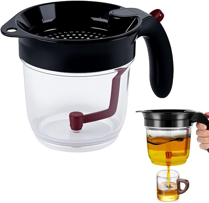 Amazon.com: Fat Separator With Bottom Release,2026 New Oil Strainer ...