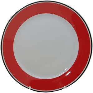 Rayware Contrast 27.5 cm Dinner Plate, Red : Amazon.co.uk: Home & Kitchen