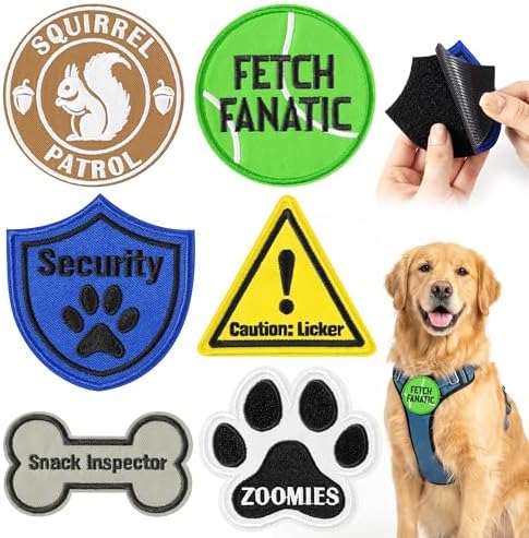 Amazon.com: 6pcs Funny Patches for Dog Harness Removable Tactical ...