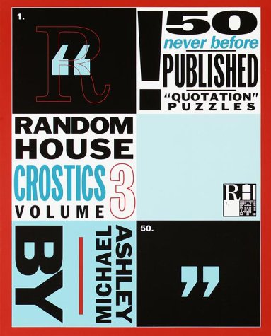 Random House Crostics, Volume 3 (Other): Ashley, Michael: 9780812930719 ...