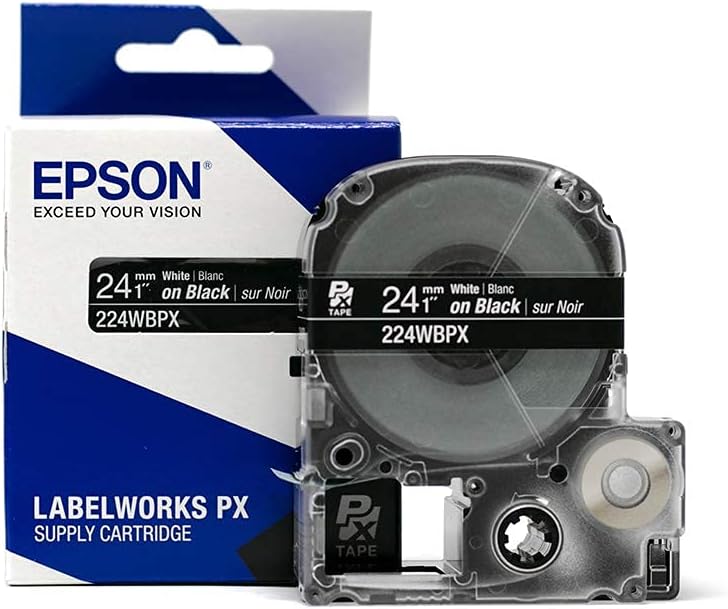 Amazon.com: Epson LabelWorks Clear Tape Cartridge (Black on Clear) (~1/ ...