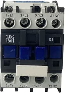 Amazon.co.jp: Contactor CJX2-1810 1801 LC1 AC Contactor 18a 3 Phase 3 Pole No Coil Voltage 380V ...