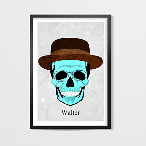 PosterGully - Walter Skull Meth Breaking Bad Wall Art Laminated Frame ...