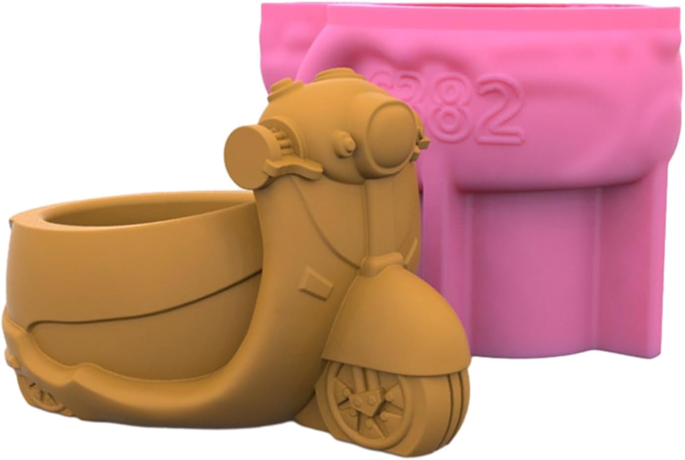 Amazon.com: Motorcycle Flower Pot Resin Mold,Resin Plant Pot Silicone ...