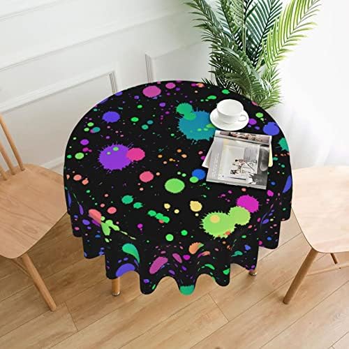 Amazon.com: Preboun 4 Pack Neon Party Plastic Tablecloth Disposable 84 ...