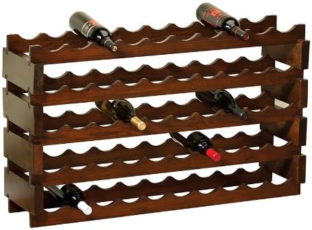 Amazon.com: Pacific Decor Eco Pine Wine Rack, 50 Bottles, 40-Inch by 26 ...