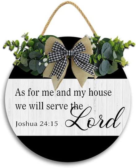 Amazon.com: 12x12 In As for Me and My House We Will Serve The Lord Sign ...