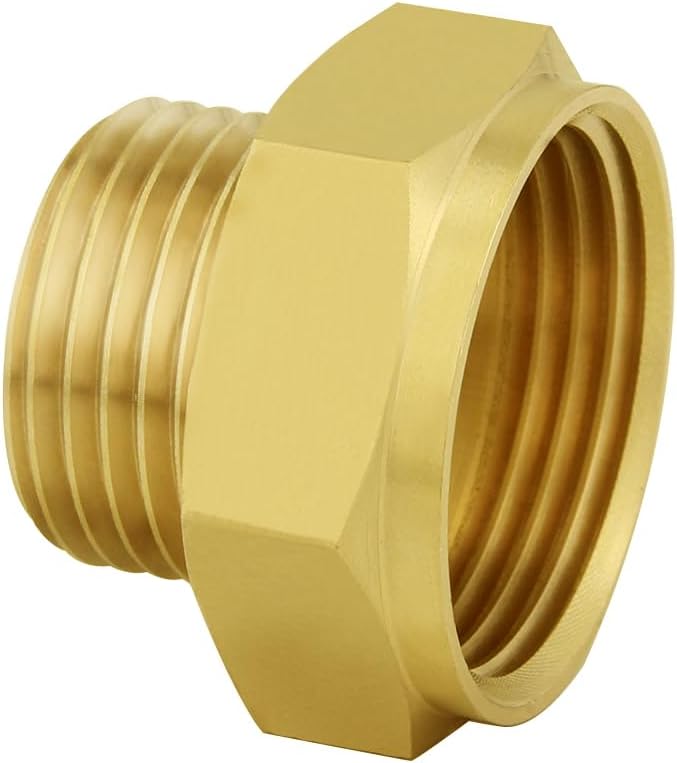 Amazon.com : Joywayus Garden Hose Adapter, 1" NPSH Female x 3/4" GHT ...