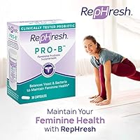 RepHresh Pro-B Probiotic Feminine Supplement, 30 Oral Capsules : Amazon ...