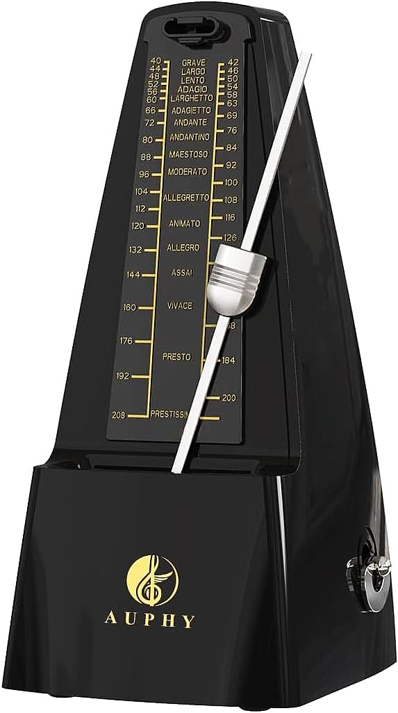AUPHY Mechanical Metronome with accent bell, classic shape, accurate ...