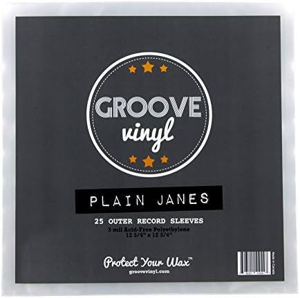 100 Vinyl Record Sleeves - 12.75" x 12.75" 3 Mil Album Sleeves - Fits ...
