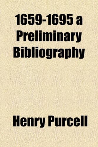 Buy 1659-1695 a Preliminary Bibliography Book Online at Low Prices in ...