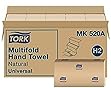 Tork Universal MK520A Multifold Paper Hand Towel, 1-Ply, 9.5" Width x 9 ...