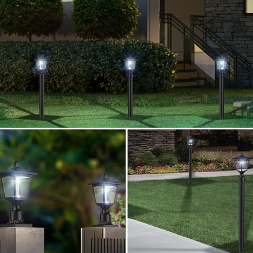 Snapklik.com : Solar Post Lights Outdoor, Solar Lamp Post Lights For ...