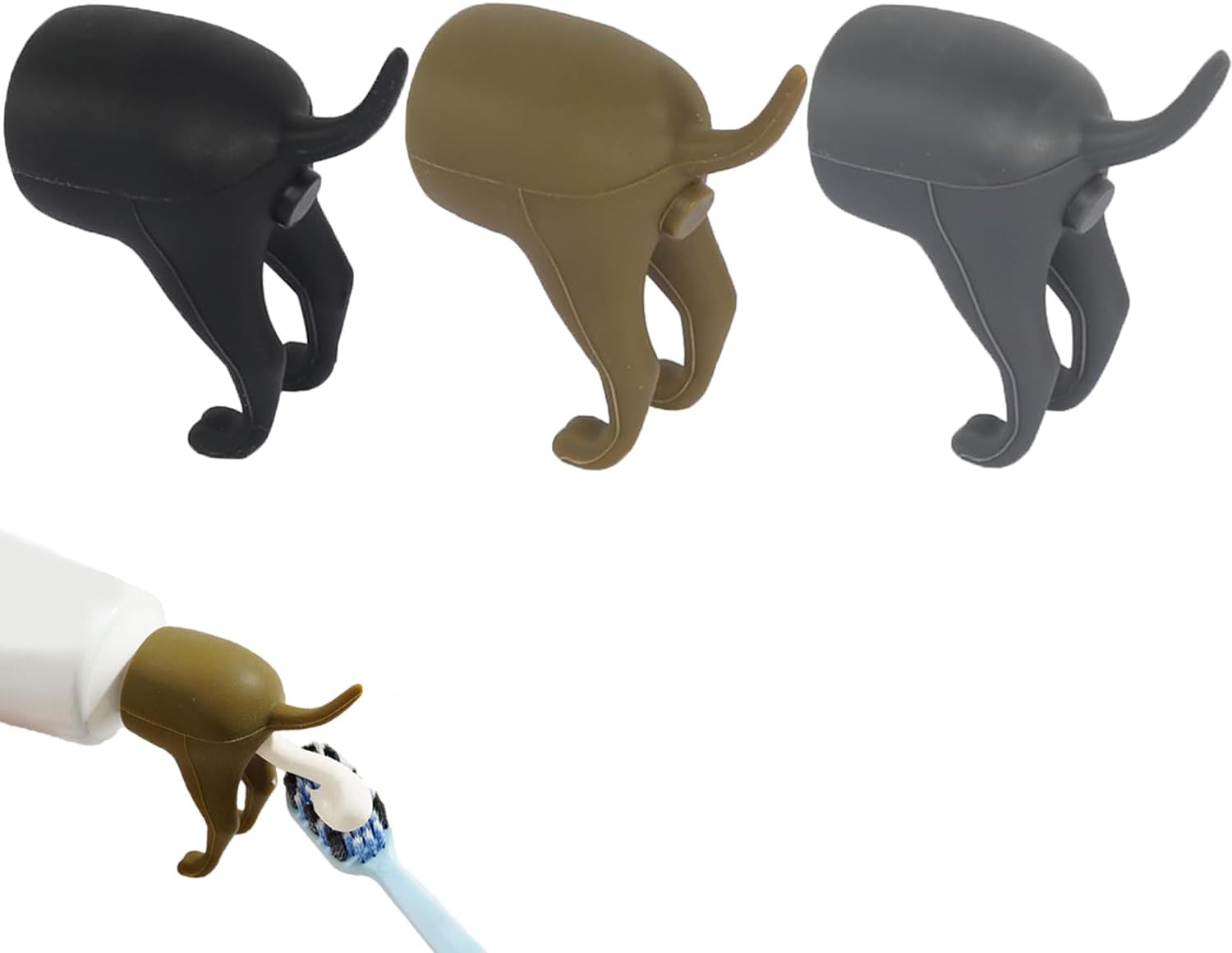 3 PCS Pooping Dog Toothpaste Topper, Pooping Dog Toothpaste Dispenser ...