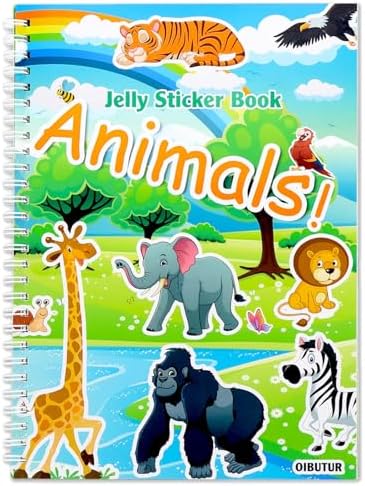 Amazon.com: OIBUTUR Jelly Sticker Book for Kids 2-4 Travel Essentials ...