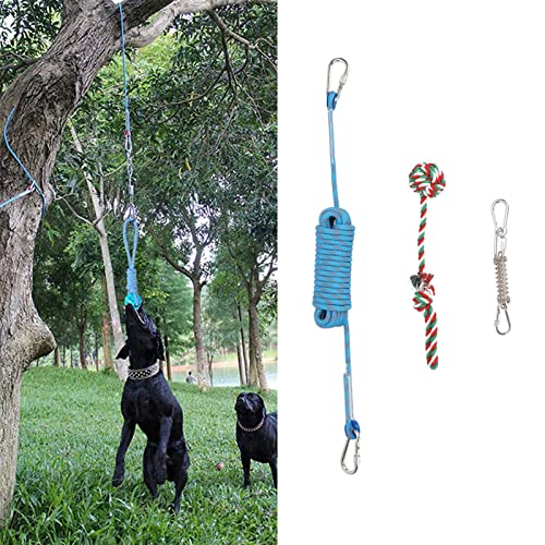 Dog Tree Pull Toy, Construction Muscle Stainless Steel Spring Pole Dog ...