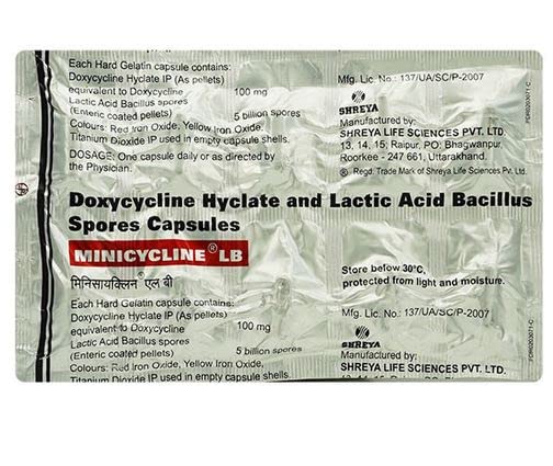 Minicycline-LB - Strip of 10 Capsules : Amazon.in: Health & Personal Care