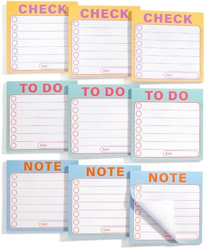 Amazon.com : Mr. Pen To Do List Sticky Notes - 3.5"x3", 9 Pads, 450 ...