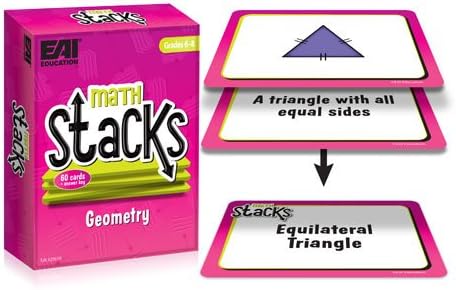 Amazon.com: EAI Education Math Stacks Geometry Game: Grades 6-8 : Toys ...