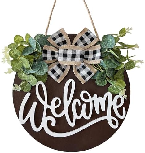 Amazon.com: Personalized Welcome Sign for Front Door, Custom Family ...
