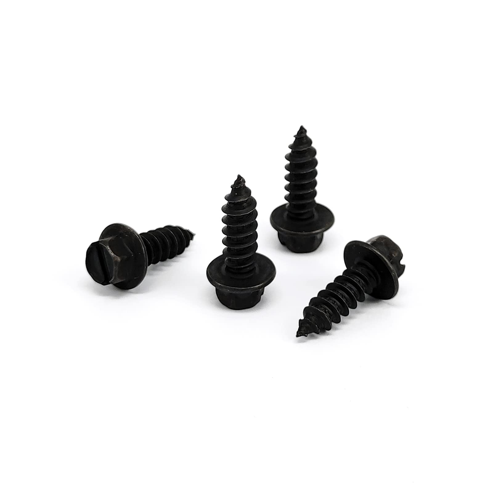 Snapklik.com : License Plate Screws Black, Rustproof Stainless Steel ...