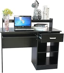 Amazon.com: WOW PIONEER Computer Table Office Desk with Drawer and ...
