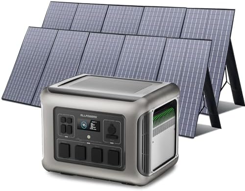 ALLPOWERS R2500 Solar Generator 2016Wh with 2x 400W Portable Solar ...