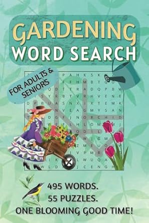 Gardening Word Search Puzzle Book: Word Searches with Large Print about ...
