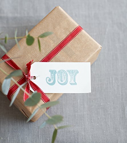 Hand Stamped JOY Gift Tags {pk of 8} : Amazon.co.uk: Stationery ...
