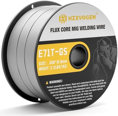 TIKPLEM 0.030”Gasless Flux Cored Wire,E71T-GS,Single 2lb Spool,Perfect For Welding Stainless ...