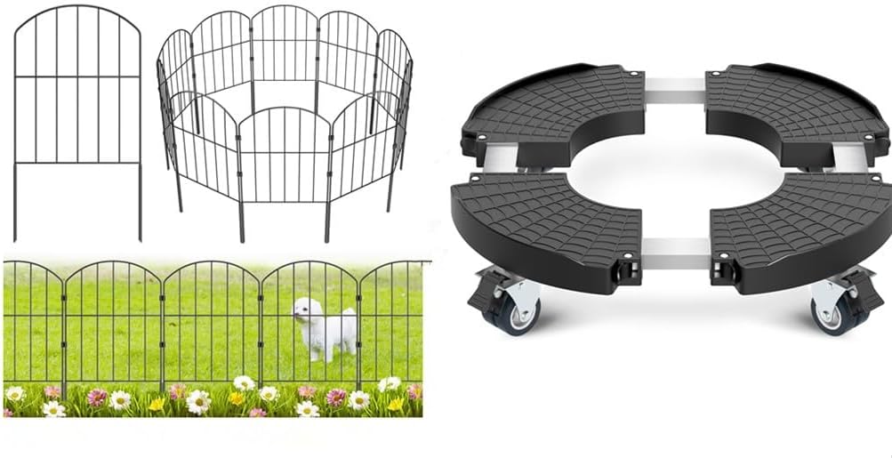 Amazon.com: Decorative Garden Fence 10 Panels, Total 10.5ft (L) x 24in ...