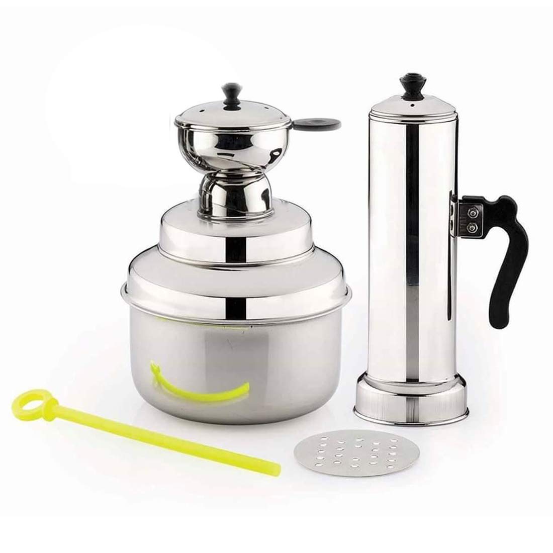 Naksha Stainless Steel Puttu Maker/Kudam (White) : Amazon.in: Home ...