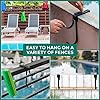 Amazon.com : FABILE Adjustable Metal Pool Pole Hanger/Hook, Fency Hook ...