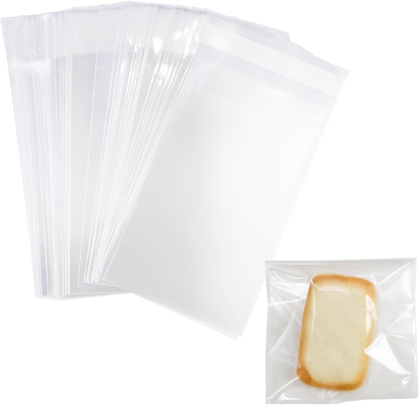 Amazon.co.jp: OPP Bags for Sweets, Wrapping, Packaging, 2.8 x 4.3 x 1.2 ...