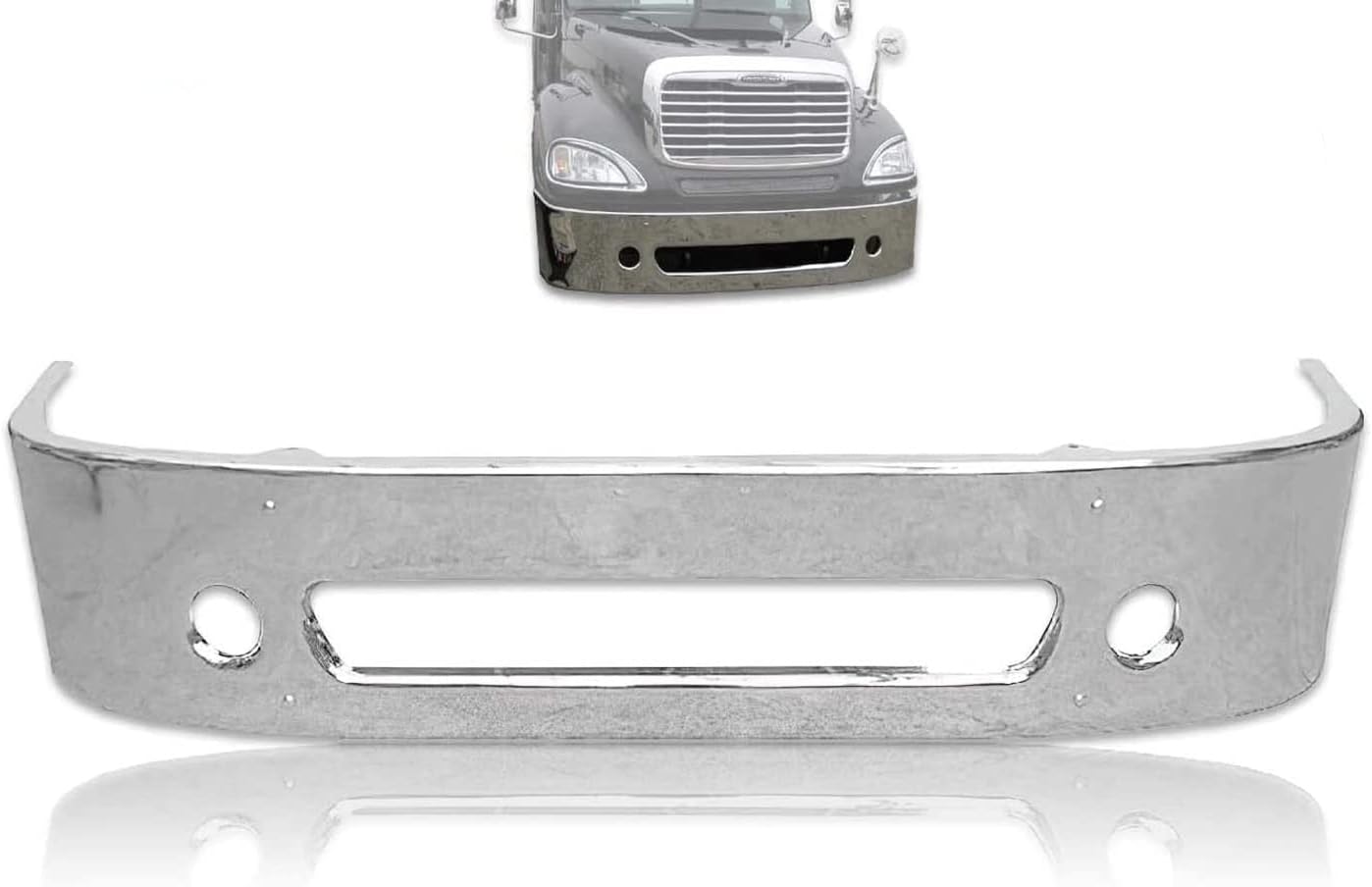 KOZAK Aftermarket Replacement 17" Chrome Bumper Compatible with ...