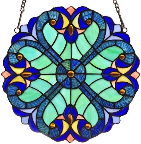 Amazon.com: Bieye W10030 Victorian Tiffany Style Stained Glass Window ...