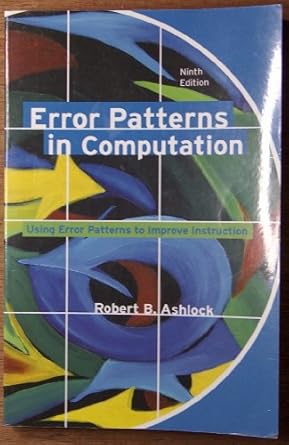 Amazon.com: Error Patterns In Computation: Using Error Patterns to Improve Instruction ...