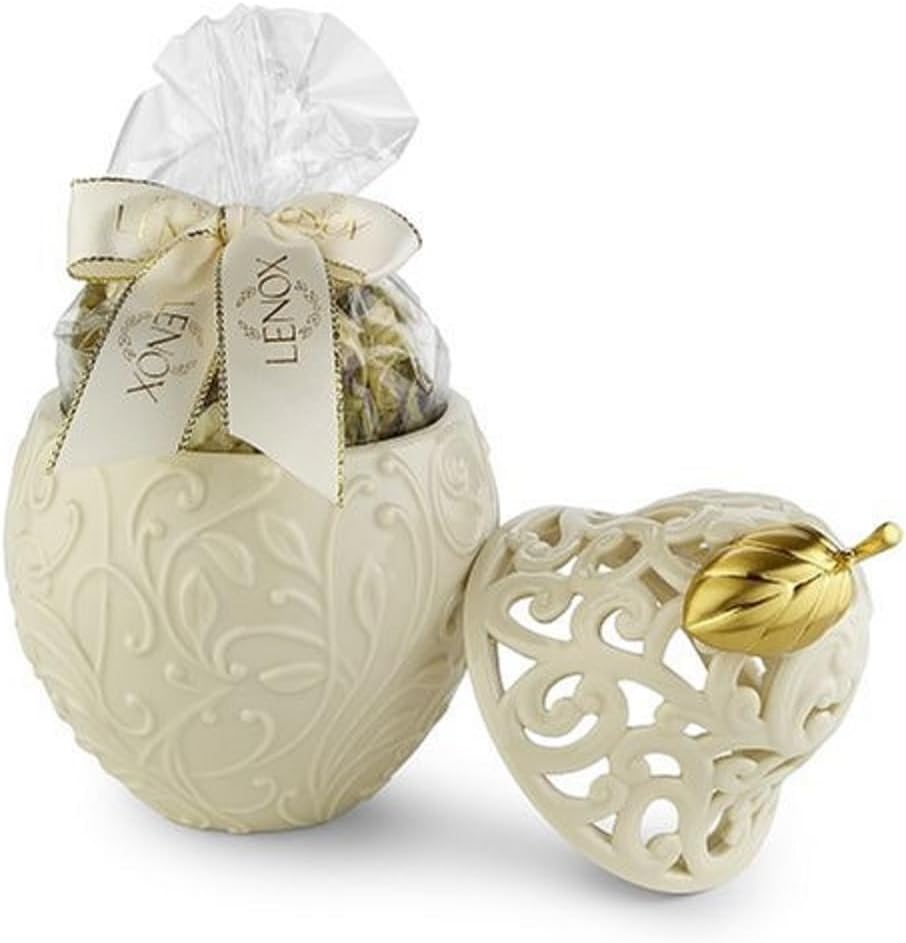 Amazon.com: Lenox Classic Gold Banded Ivory China Fruit Box-Pear With ...