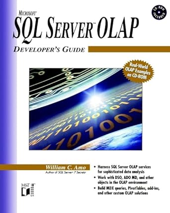 Microsoft SQL Server OLAP Developer's Guide: Amo, William C.: 9780764546433: Books - Amazon.ca