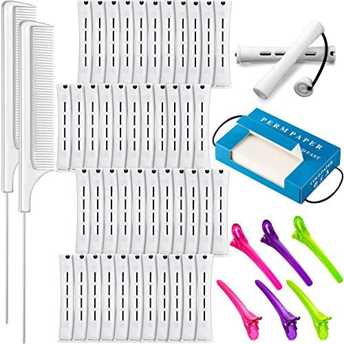 Amazon.com : WILLBOND Hair Styling Kit: 48 Hair Perm Rods Plastic Cold ...
