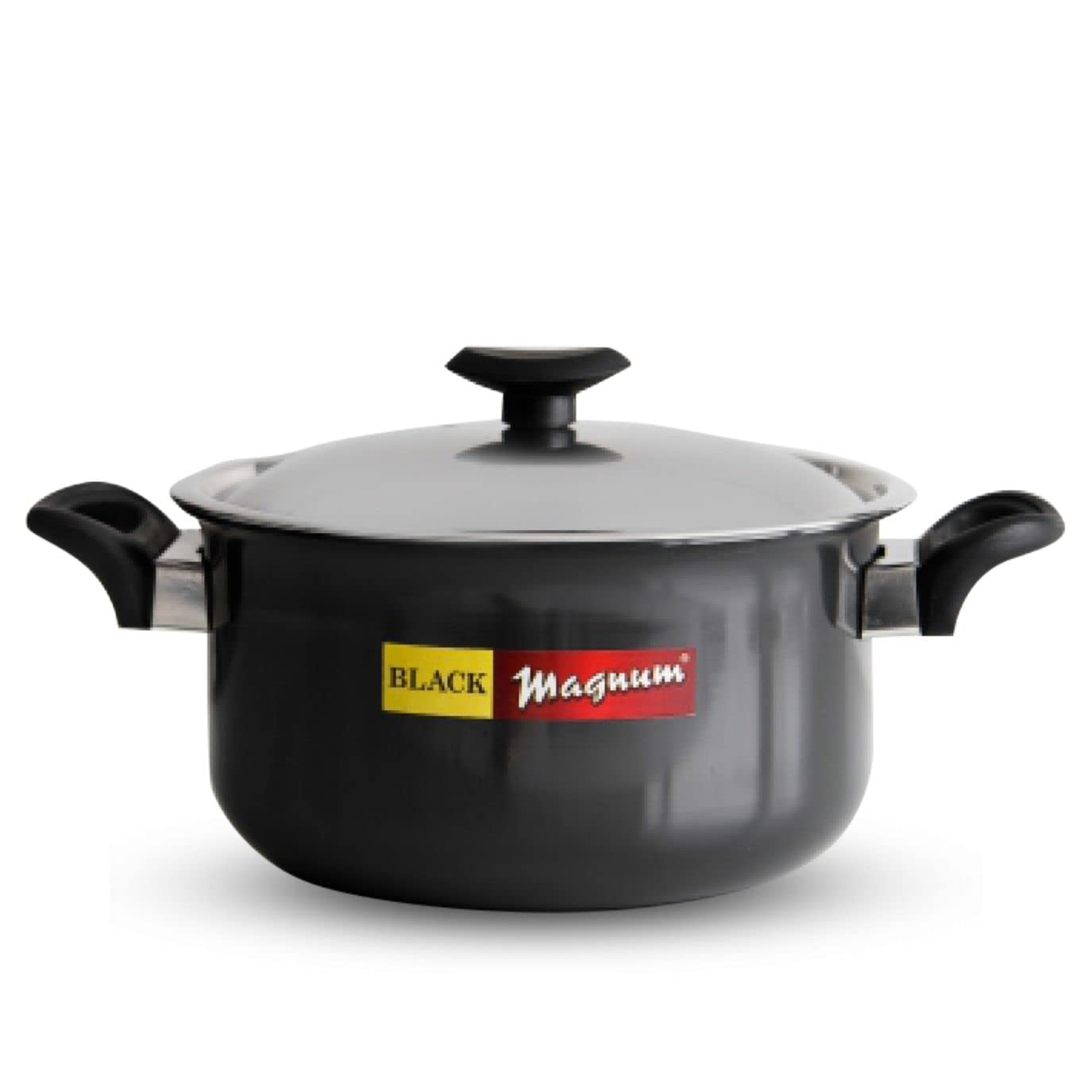 Buy Black Magnum Basics IBMBL-2, 4 Litre Cook n Serve Bowl with Lid ...