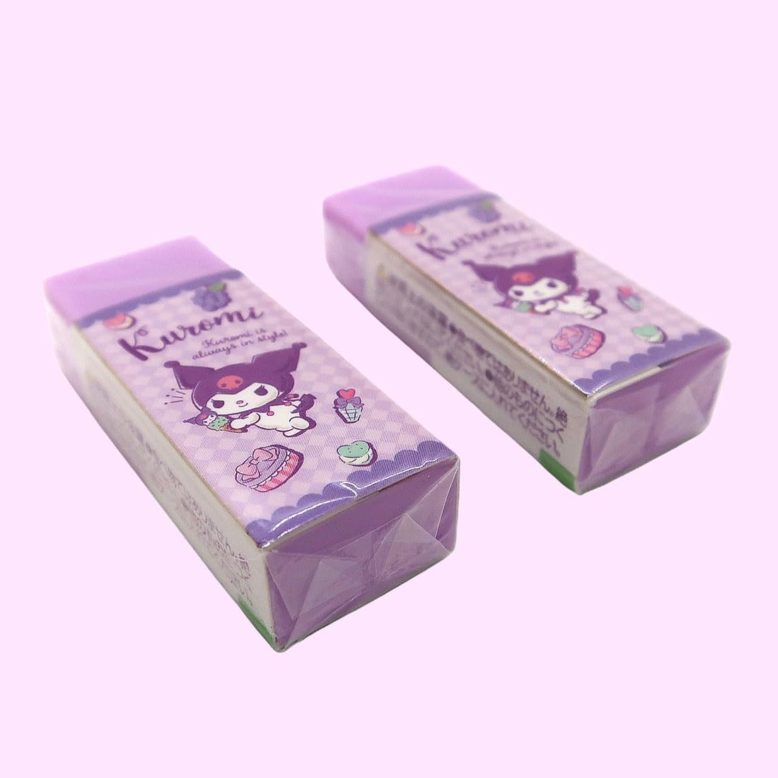 Kuromi and Gekiochi-kun Gathering Eraser Set 2pcs - Philippines | Ubuy
