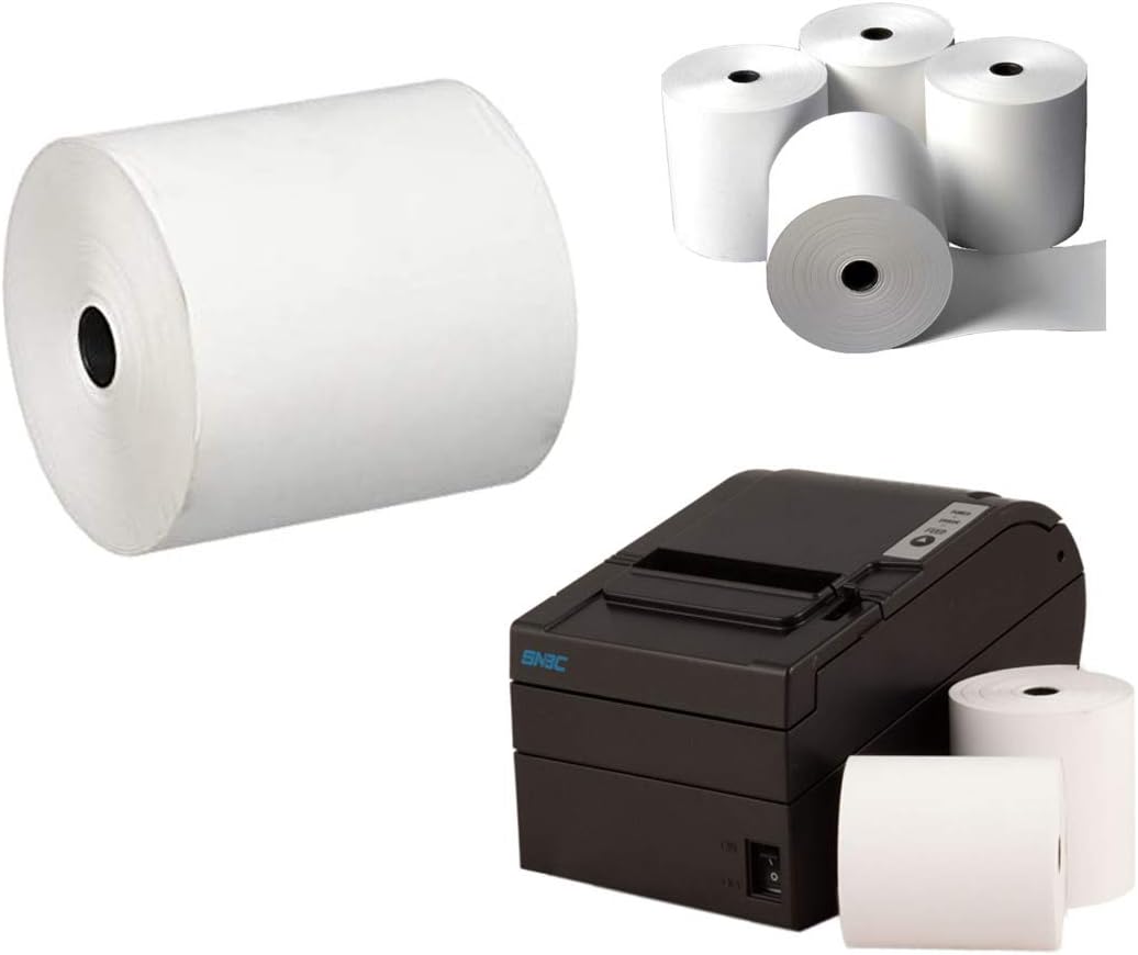 80 x 80mm x 12.7mm Thermal Paper Till Rolls Suitable for EPOS Epson ...