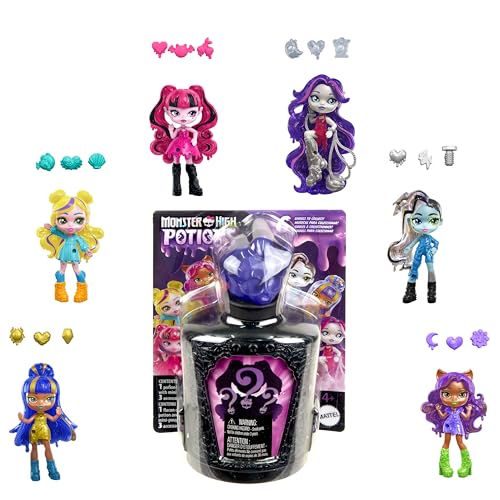 Monster High Potions Mini Dolls and Accessories, Surprise 3-inch ...